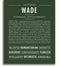 Wade | Name Art Print – Name Stories
