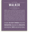 Walker | Name Art Print – Name Stories