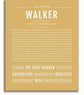 Walker Personalized Name Meaning Art Prints – Name Stories