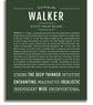 Walker | Name Art Print – Name Stories