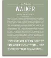 Walker | Name Art Print – Name Stories