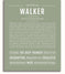Walker Personalized Name Meaning Art Prints – Name Stories