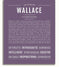 Wallace Personalized Name Meaning Art Prints – Name Stories