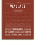 Wallace | Name Art Print – Name Stories