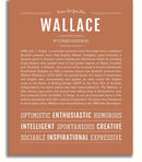 Wallace | Name Art Print – Name Stories