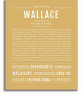 Wallace | Name Art Print – Name Stories
