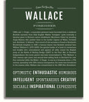 Wallace | Name Art Print – Name Stories