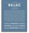Wallace | Name Art Print – Name Stories