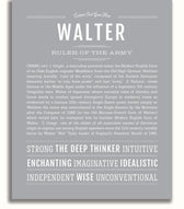 Walter | Name Art Print – Name Stories