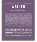 Walter | Name Art Print – Name Stories