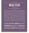 Walter | Name Art Print – Name Stories