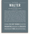 Walter | Name Art Print – Name Stories