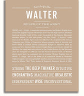 Walter | Name Art Print – Name Stories