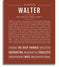 Walter | Name Art Print – Name Stories