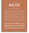 Walter | Name Art Print – Name Stories