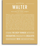 Walter | Name Art Print – Name Stories