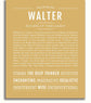 Walter | Name Art Print – Name Stories