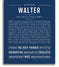 Walter | Name Art Print – Name Stories