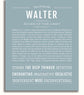 Walter | Name Art Print – Name Stories