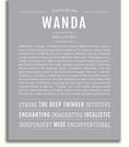Wanda | Name Art Print – Name Stories