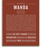 Wanda Personalized Name Meaning Art Prints – Name Stories