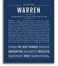 Warren | Name Art Print – Name Stories
