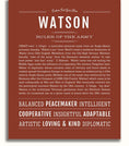 Watson | Name Art Print – Name Stories