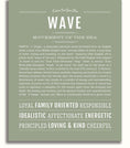 Wave | Name Art Print – Name Stories