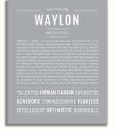 Waylon | Name Art Print – Name Stories