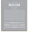 Waylon | Name Art Print – Name Stories