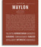 Waylon | Name Art Print – Name Stories