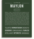 Waylon | Name Art Print – Name Stories