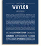 Waylon | Name Art Print – Name Stories