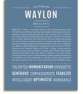 Waylon | Name Art Print – Name Stories