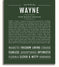 Wayne | Name Art Print – Name Stories