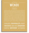 Wendi | Name Art Print – Name Stories