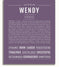 Wendy | Name Art Print – Name Stories