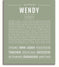 Wendy Personalized Name Meaning Art Prints – Name Stories