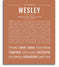 Wesley | Name Art Print – Name Stories