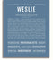 Weslie | Name Art Print – Name Stories