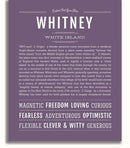 Whitney | Name Art Print – Name Stories