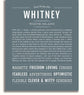 Whitney | Name Art Print – Name Stories