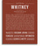 Whitney | Name Art Print – Name Stories