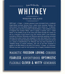 Whitney | Name Art Print – Name Stories