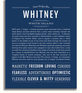 Whitney | Name Art Print – Name Stories