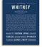 Whitney | Name Art Print – Name Stories