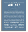 Whitney (female) | Name Art Print – Name Stories