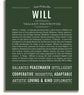 Will | Name Art Print – Name Stories