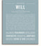 Will | Name Art Print – Name Stories