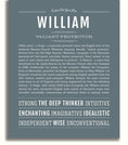 William | Name Art Print – Name Stories